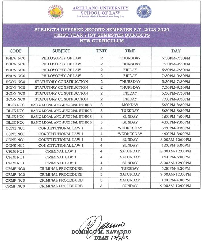 Arellano University School of Law