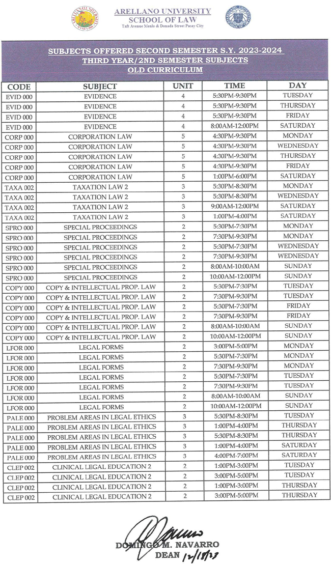 Arellano University School of Law